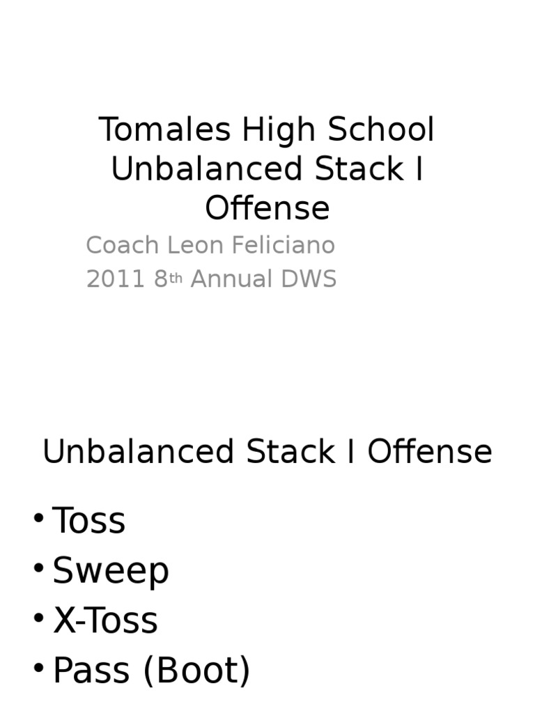 Unbalanced Single Wing | PDF | Gridiron Football | American Football Teams