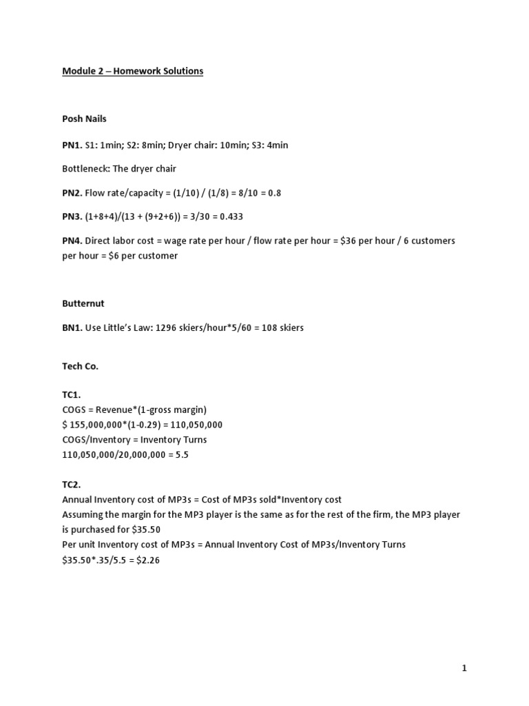 Module 2 HW Solutions | PDF | Economies | Business Economics Module 2 HW Solutions | PDF | Economies | Business Economics