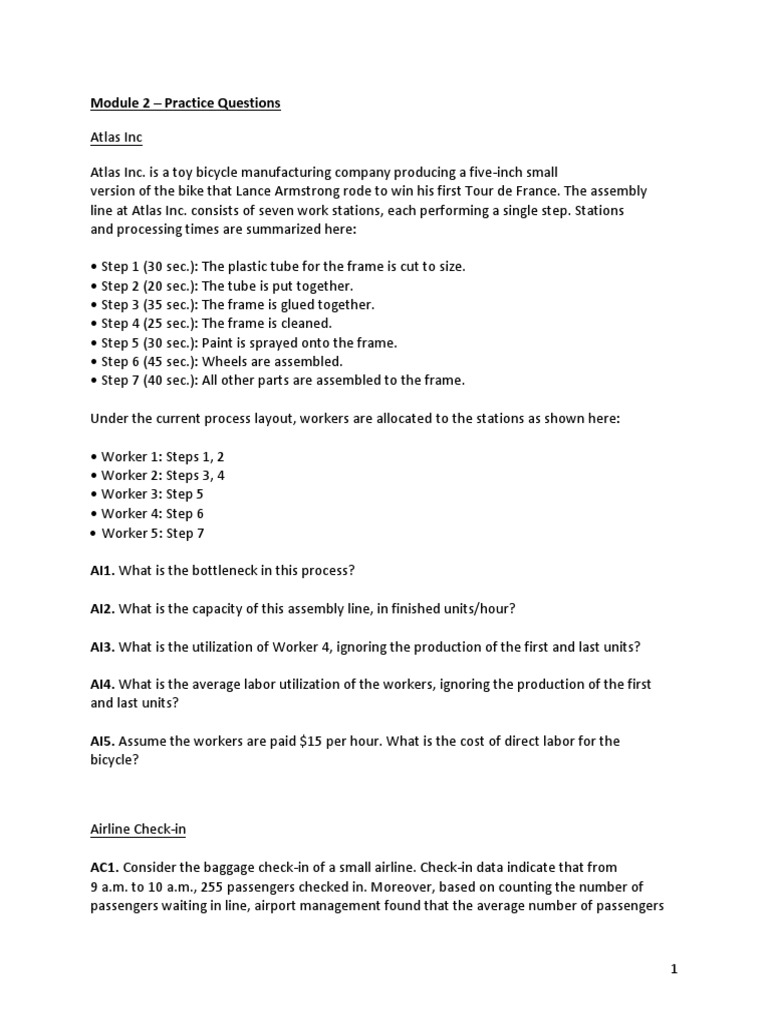 Module 2 Practice Questions | PDF | Inventory | Industries