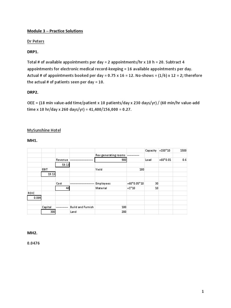 Module 3 Practice Solutions | PDF