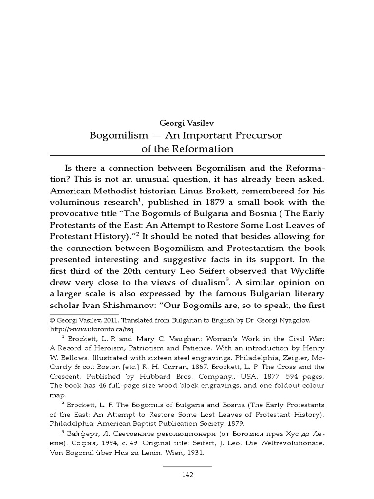 Bogomil Sand There Formation | PDF | Martin Luther | Protestant Reformation