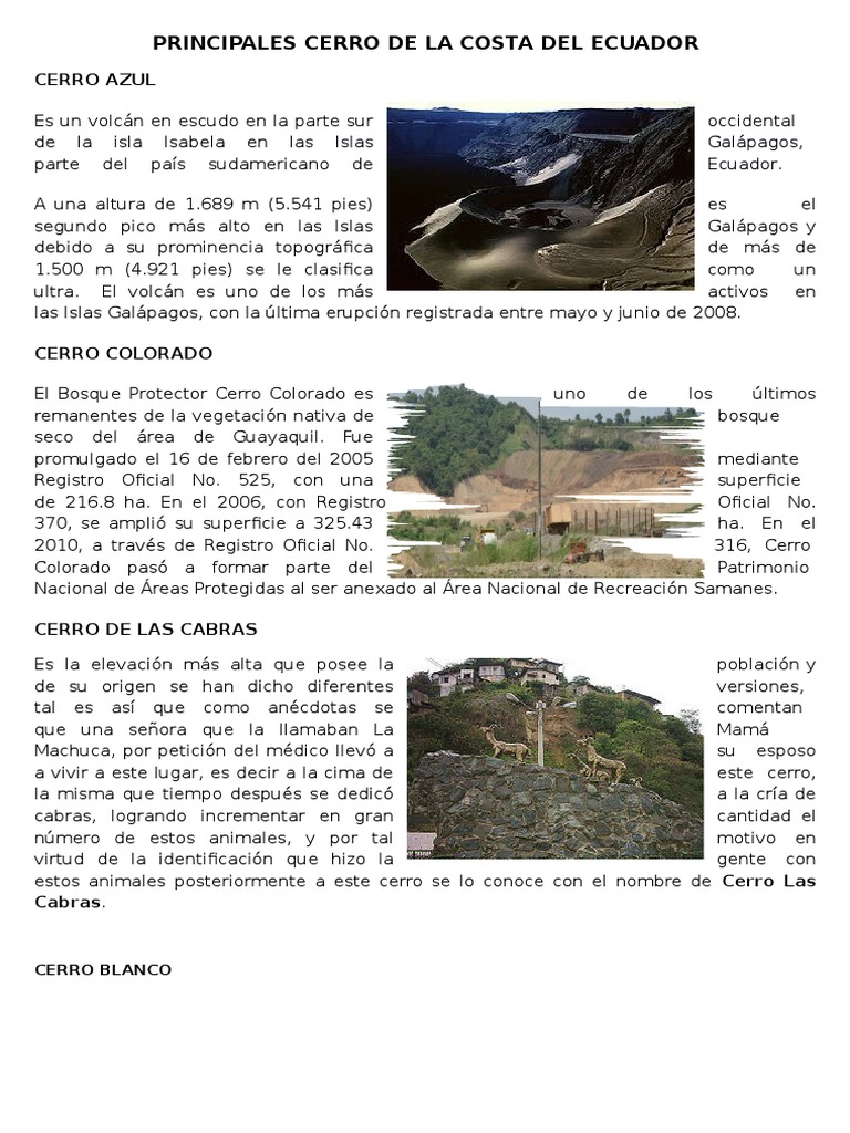 Cerro Del Ecuador | PDF | Islas Galápagos | Ecuador
