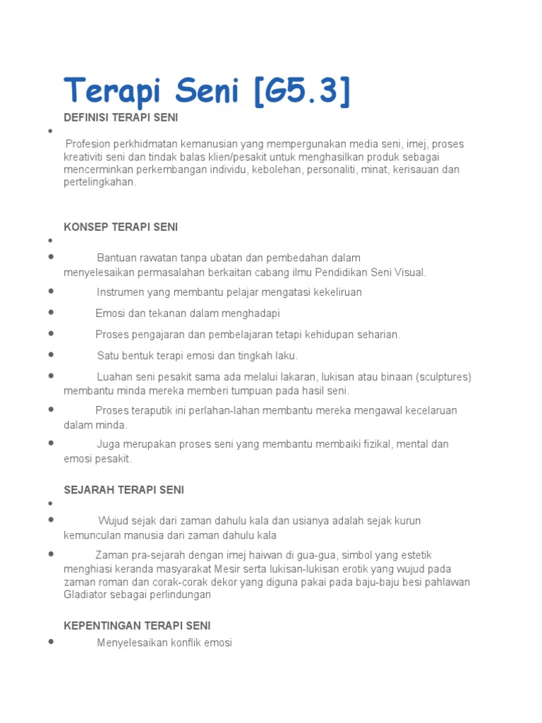 Terapi Seni | PDF