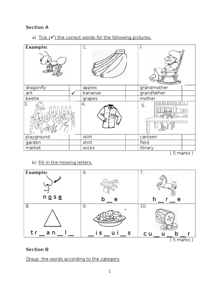 English Year 2 Paper 2 Final Exam | PDF