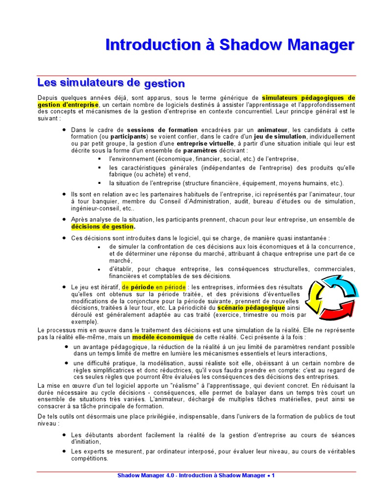 Shadow Manager Introduction | Download Free PDF | Sodles | Microsoft Excel