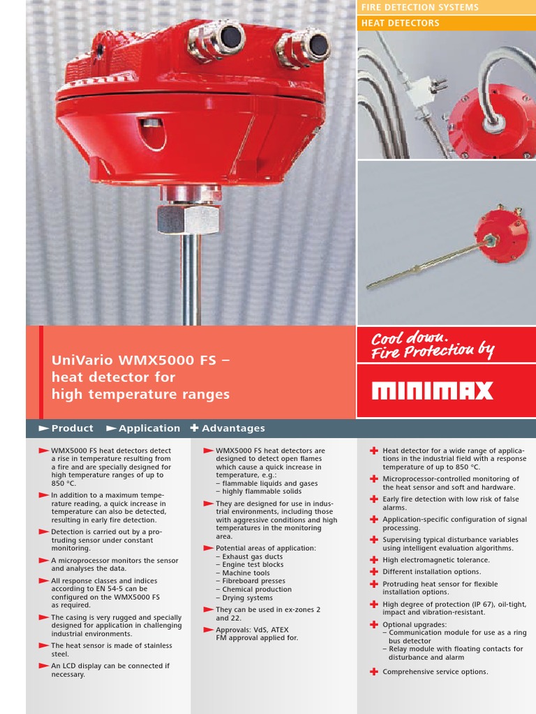 MX UniVario WMX5000 FS Heat Detector High Temperature PDF | PDF ...