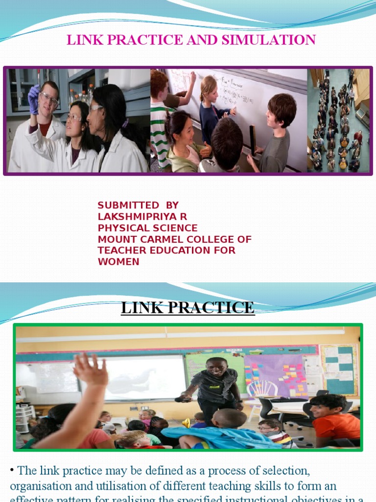 Link Practice | PDF | Simulation | Teachers