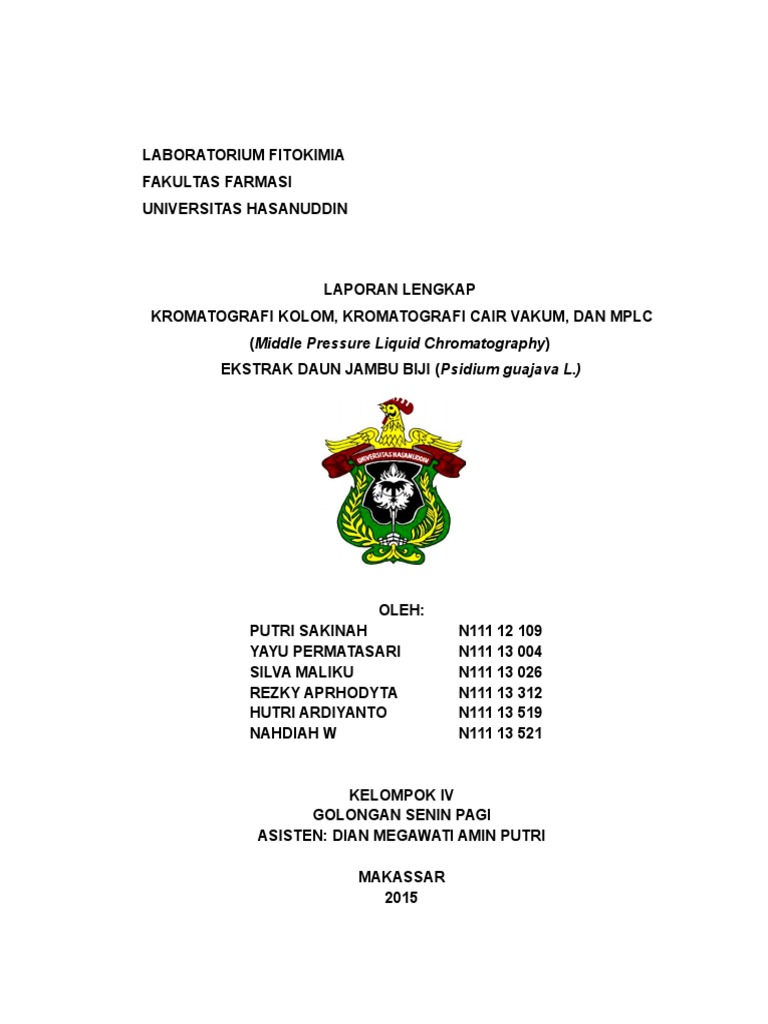 Laporan Lengkap Kromatografi Kolom Dan Vakum | PDF