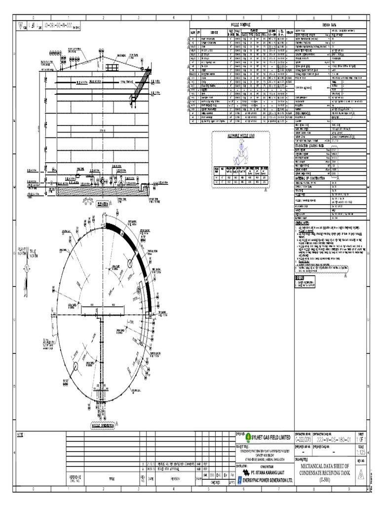 Mechanical Data Sheet For Storage Tanks | PDF