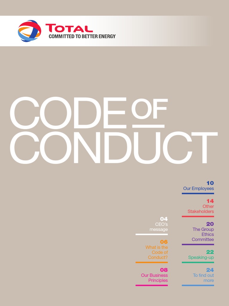 Total Code of Conduct | PDF | Institutional Review Board | Employment