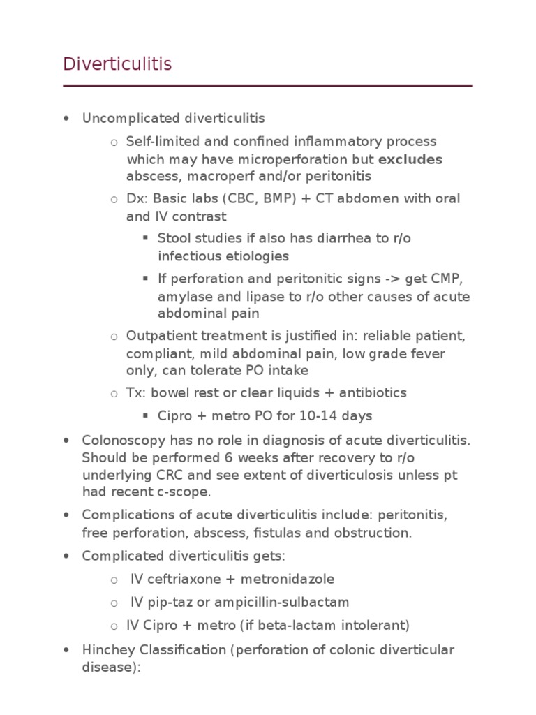 Diverticulitis | PDF | Digestive Diseases | Gastroenterology