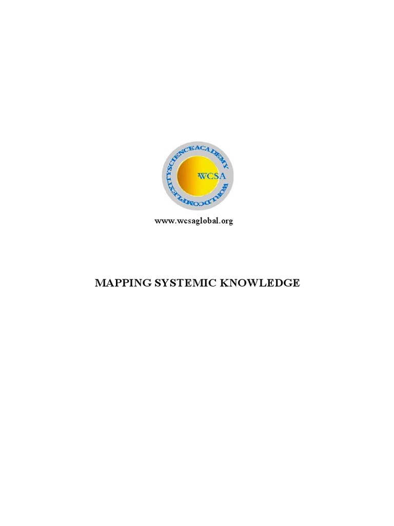 WCSA - Mapping Systemic Knowledge | PDF | Systems Theory | Emergence