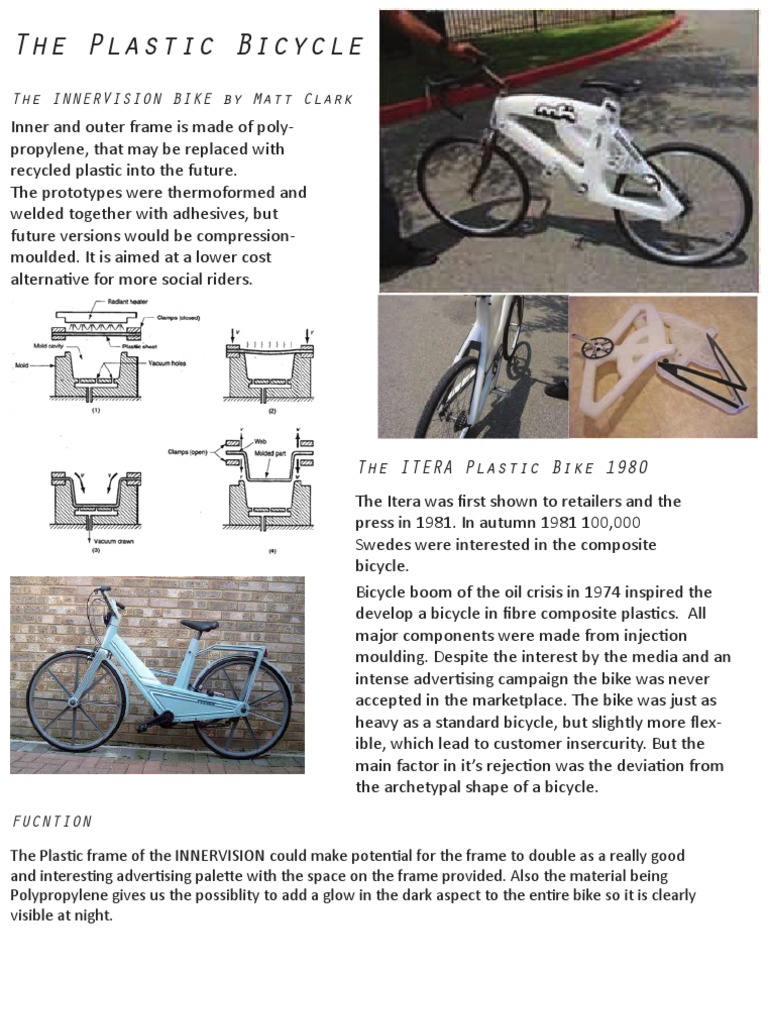 Innovative Plastic Bicycle Designs | PDF