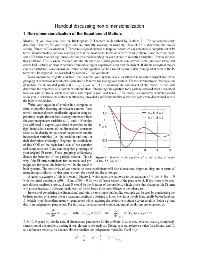 Non Dimensionalization | PDF | Fluid Dynamics | Drag (Physics)