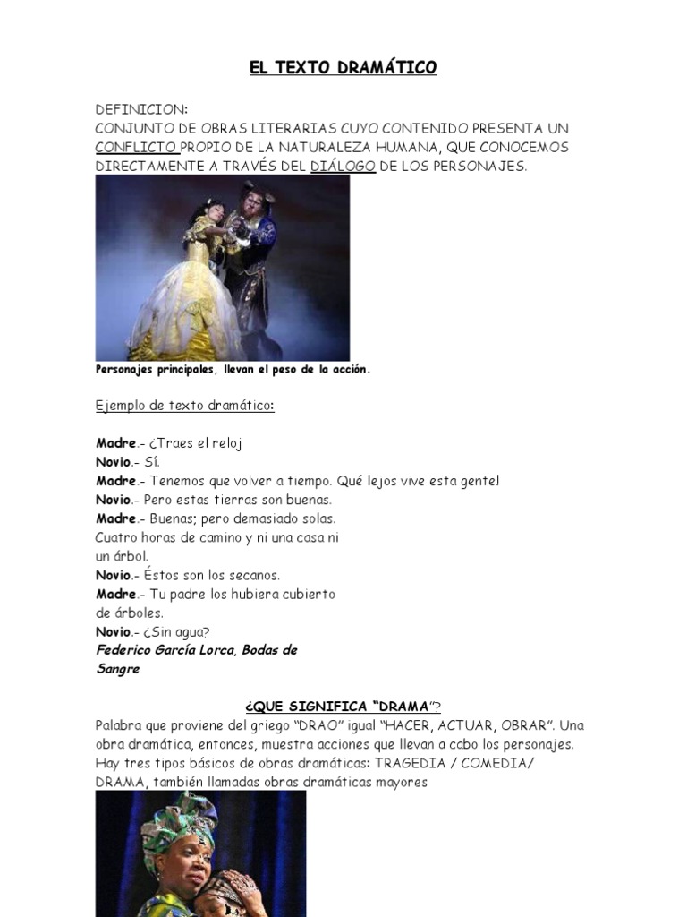 EL TEXTO DRAMÁTICO | Dramaturgo | Comedia