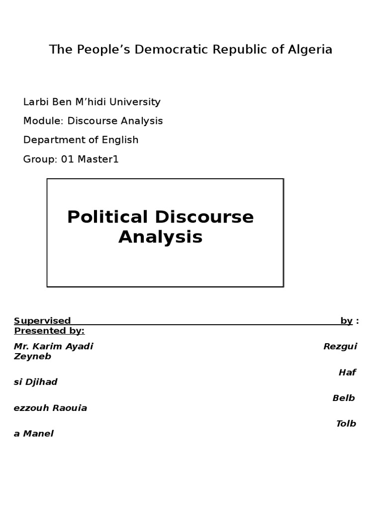 Political Discourse Analysis | PDF | Translations | Semiotics