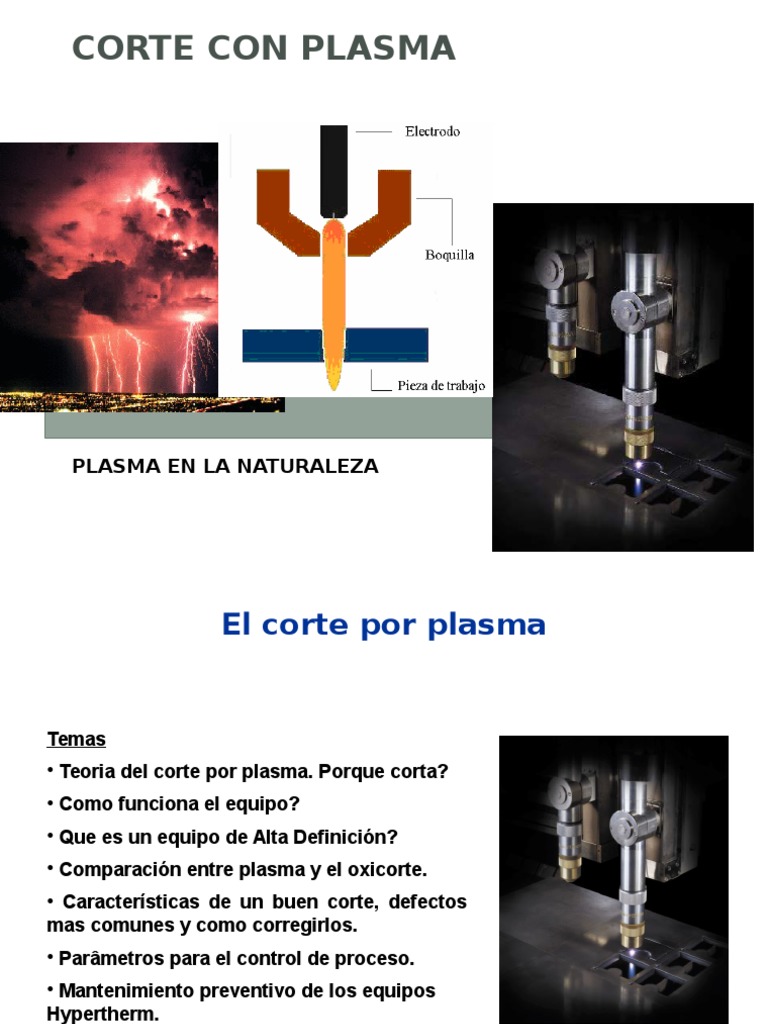 Presentación Corte por Plasma.pptx | Plasma (Física) | Química Física