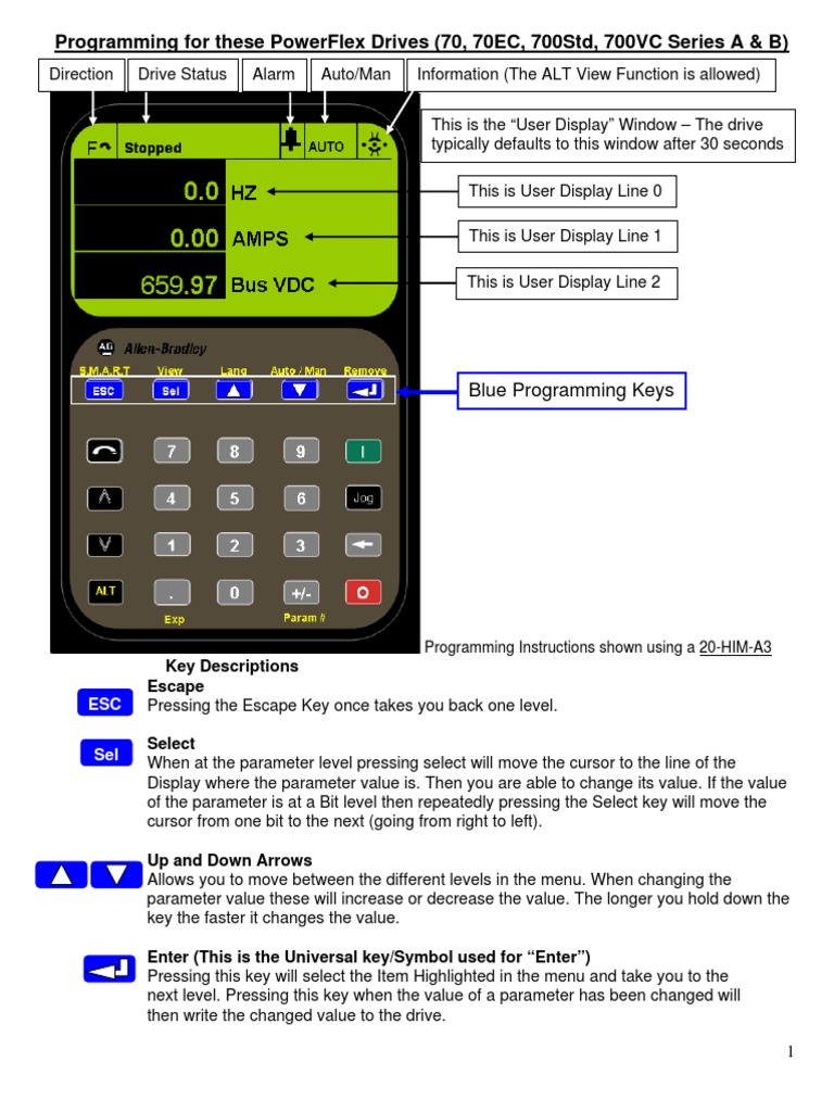 Programming For PowerFlex 7 Class | PDF | Parameter (Computer Programming) | Menu (Computing)