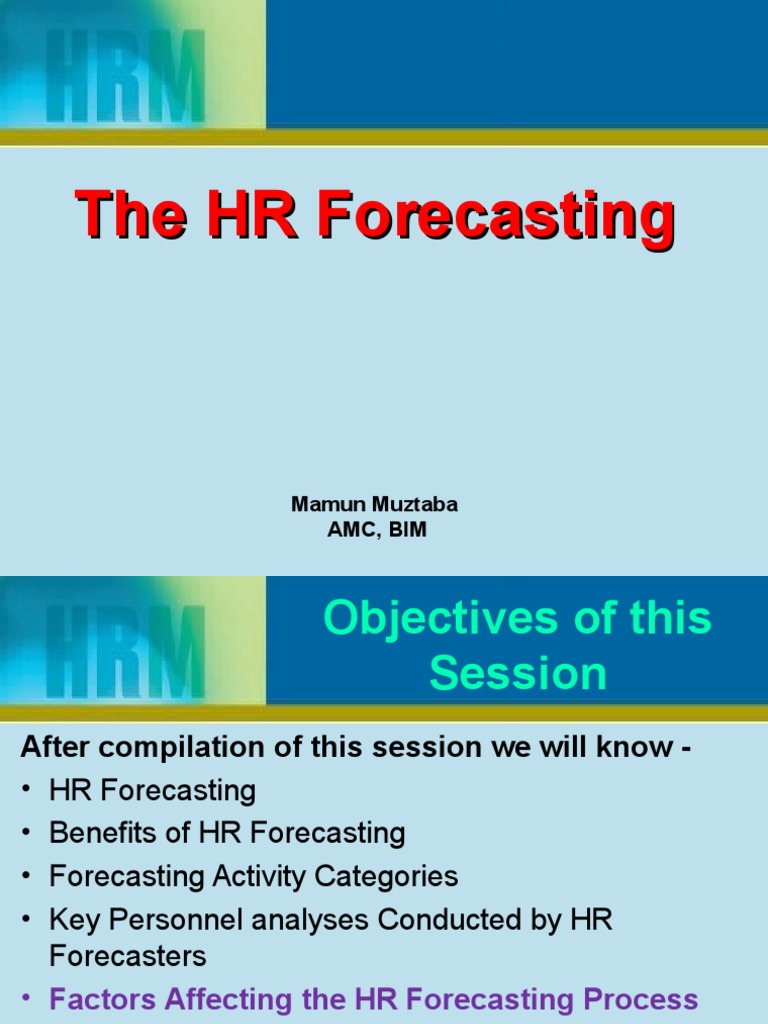 HR Forecasting | PDF | Labour Economics | Employment