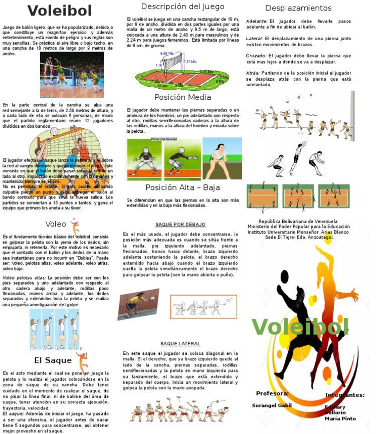Triptico º1 | PDF | Vóleibol | Ocio Triptico º1 | PDF | Vóleibol | Ocio