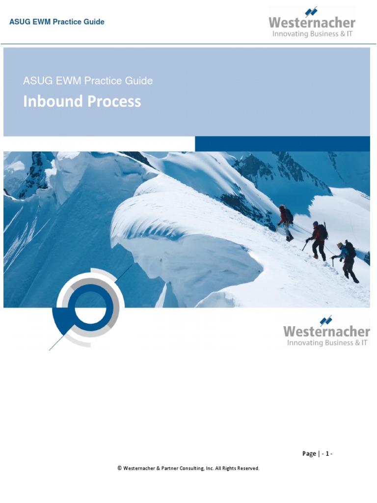 Practice Guide EWM InboundProcess | PDF | Menu (Computing) | Warehouse