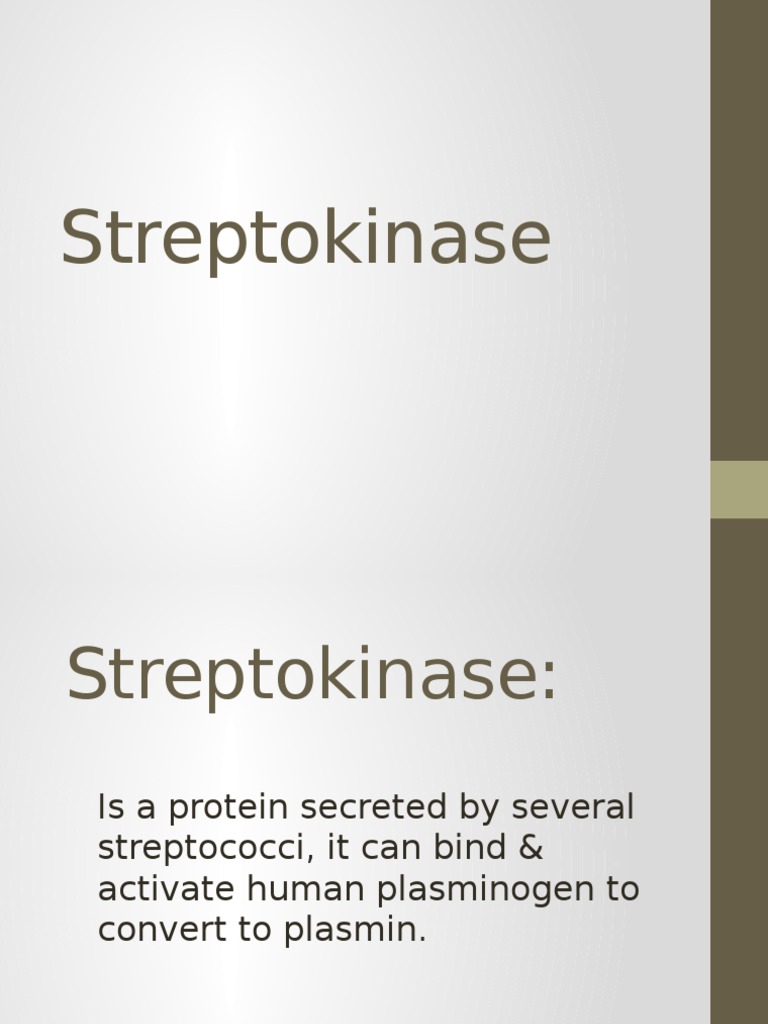 Streptokinase Group | Thrombosis | Intravenous Therapy