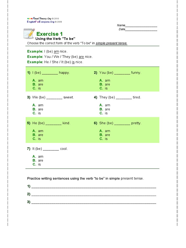 To Be Past Tense | PDF | Perfect (Grammar) | Grammatical Tense