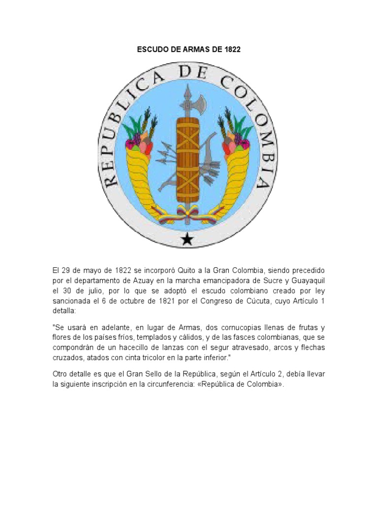Escudo de Armas de 1822 | PDF | Derecho