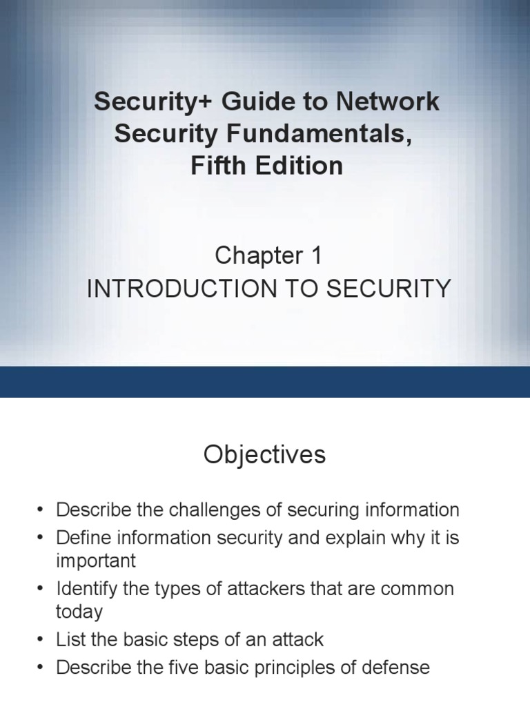 Security+ Guide To Network Security Fundamentals, Fifth Edition | PDF ...