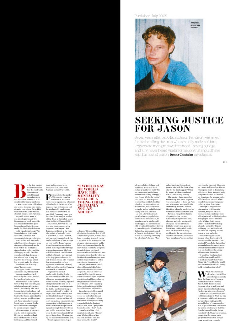 Seeking Justice For Jason | PDF | Mental Disorder | Intellectual Disability