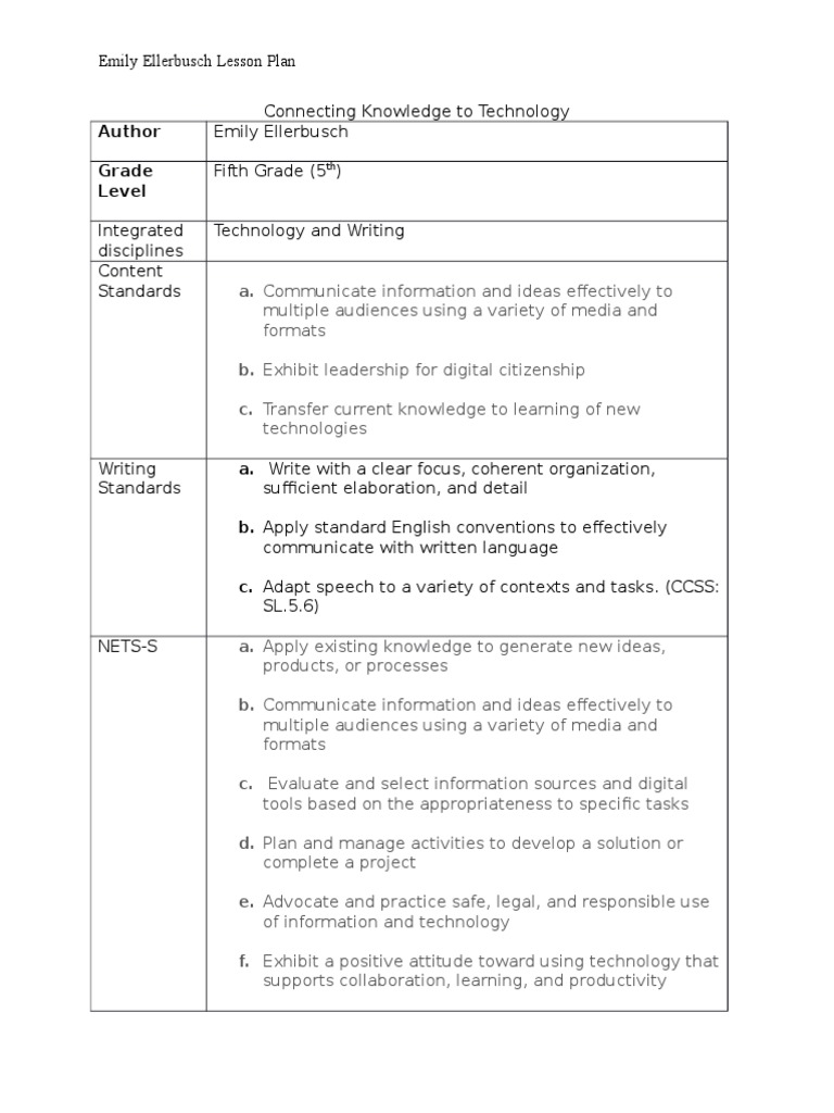 Lesson Plan Comic Strips | PDF | Learning | Psychological Concepts