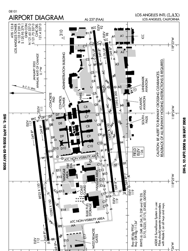 Lax Airport Diagram | PDF