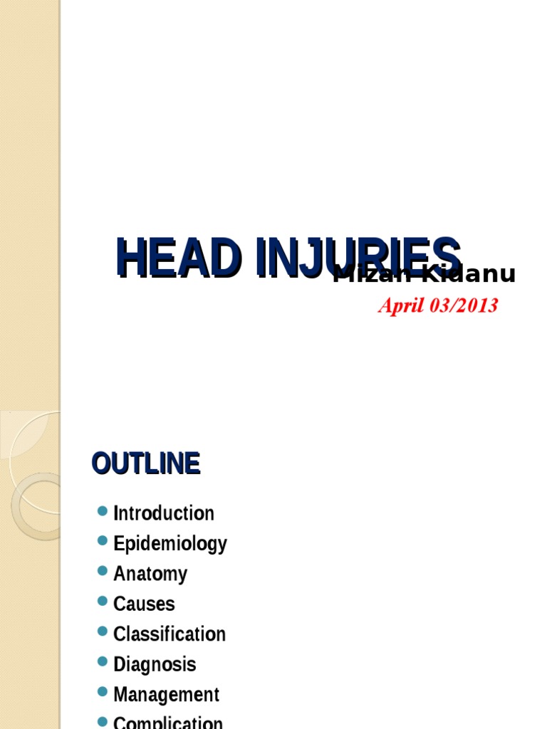 Head Injury | PDF | Traumatic Brain Injury | Human Head And Neck