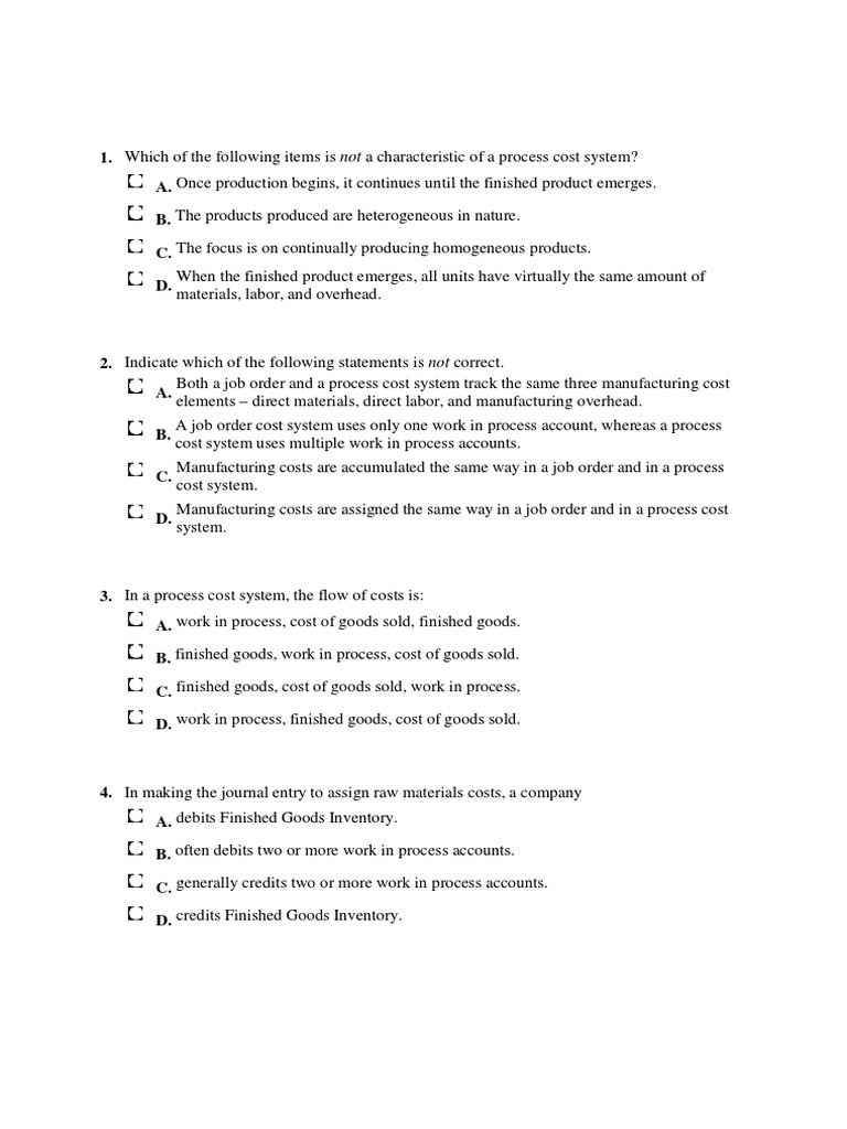 CH 03 Process Costing | PDF | Debits And Credits | Cost Of Goods Sold