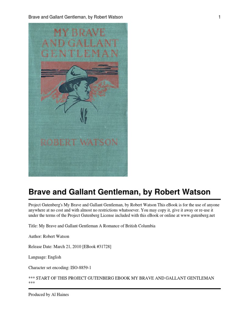 My Brave and Gallant Gentlem | PDF | History | Mystery, Thriller ...