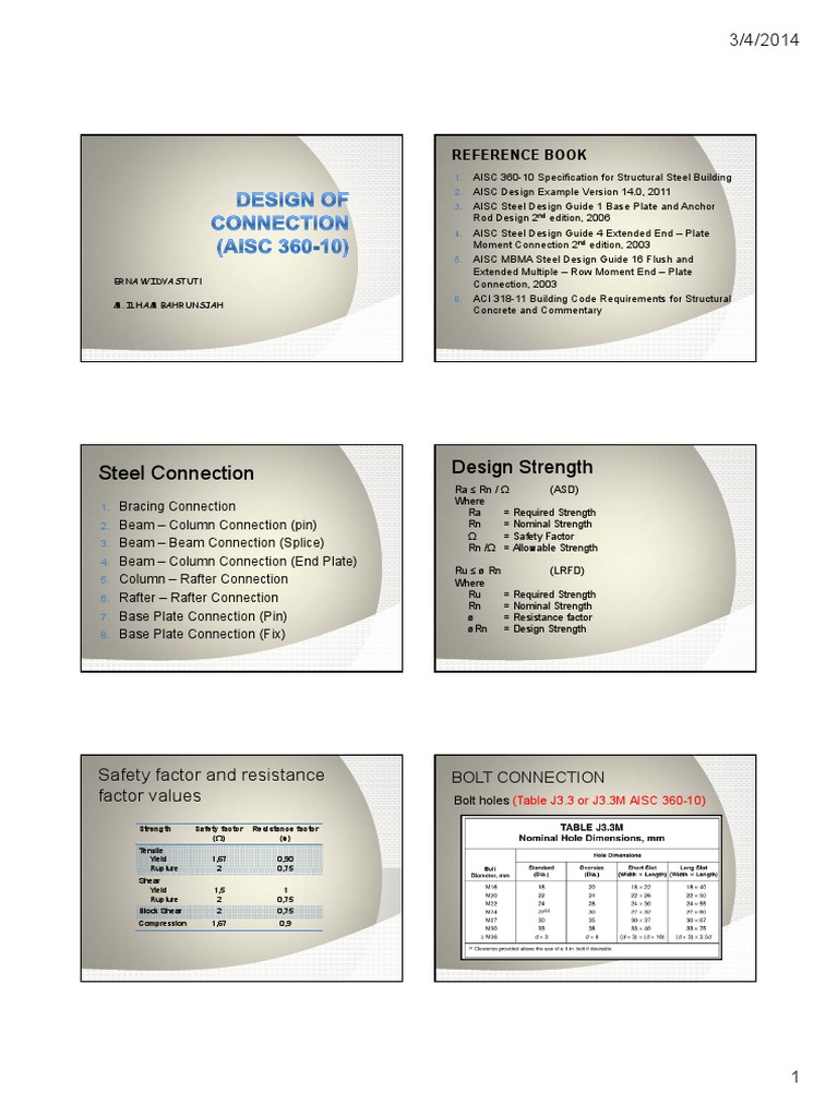 Design of Connection-01a | PDF | Structural Steel | Strength Of Materials