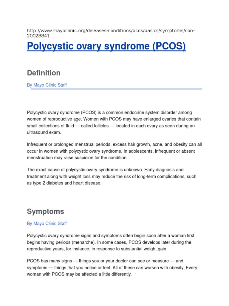 Enlarged Polycystic Ovaries | PDF | Polycystic Ovary Syndrome ...