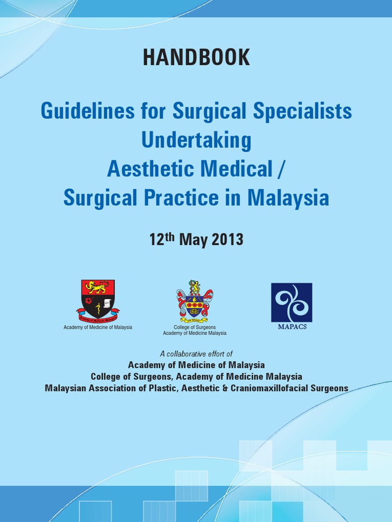 Guidelines for Surgical Specialists in Aesthetic Practice | PDF ...
