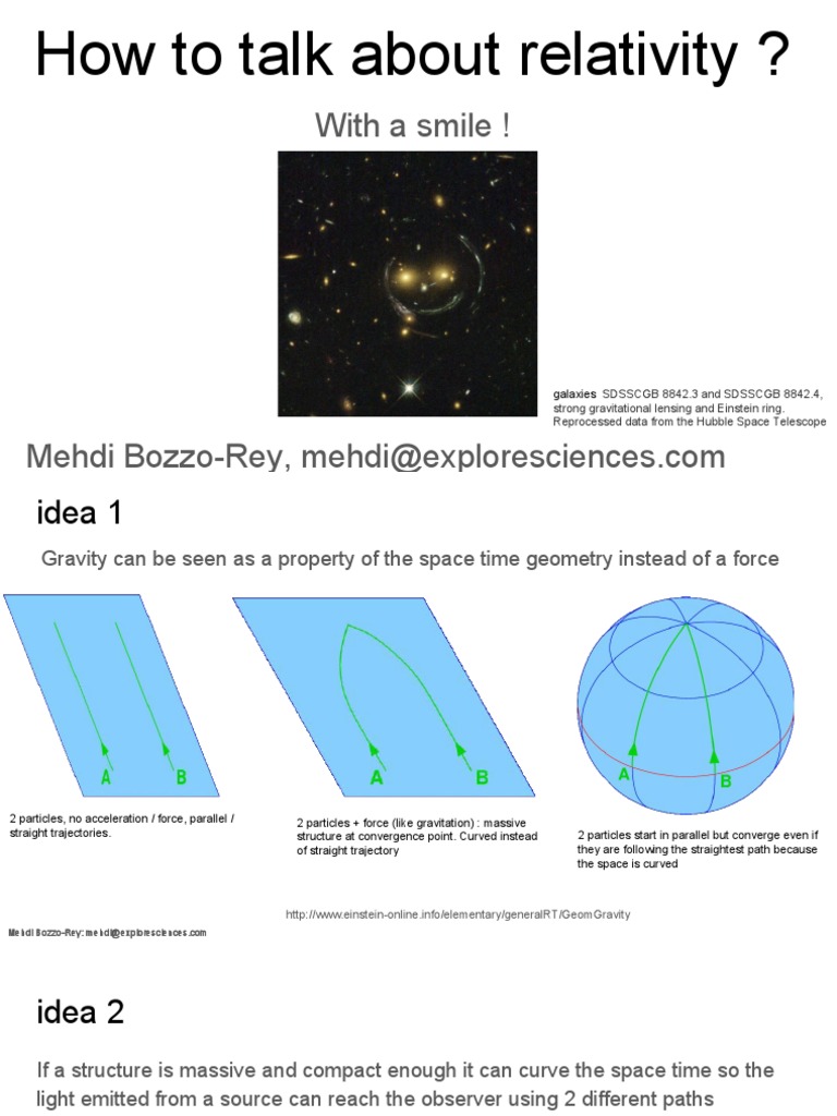 HST, General Relativity and Einstein Ring | PDF | General Relativity ...