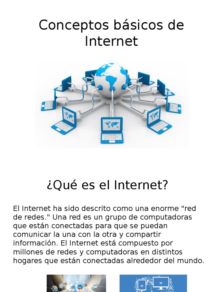 Conceptos Básicos de Internet | PDF | Red mundial | Internet y web