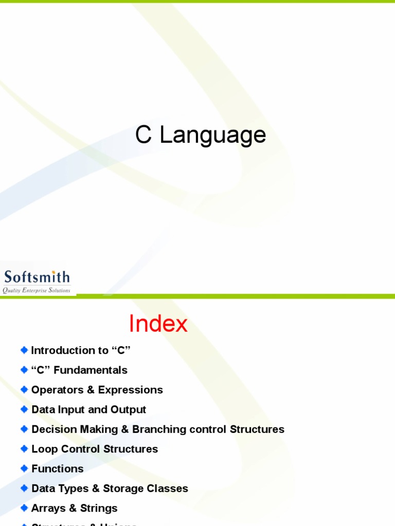 C Language Pdf C Programming Language Pointer Computer