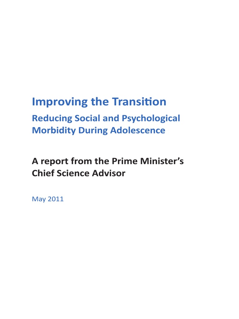 Improving The Transition Report | PDF | Puberty | Adolescence
