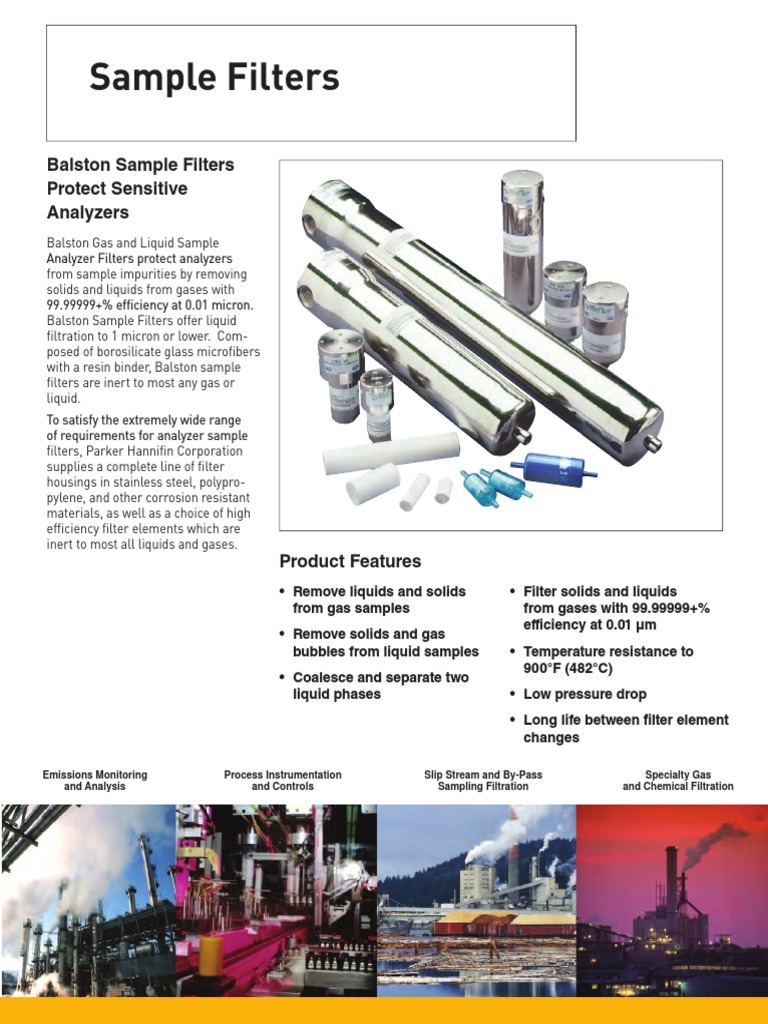 Compressed Air Filters Sample Filters | PDF | Filtration | Adsorption
