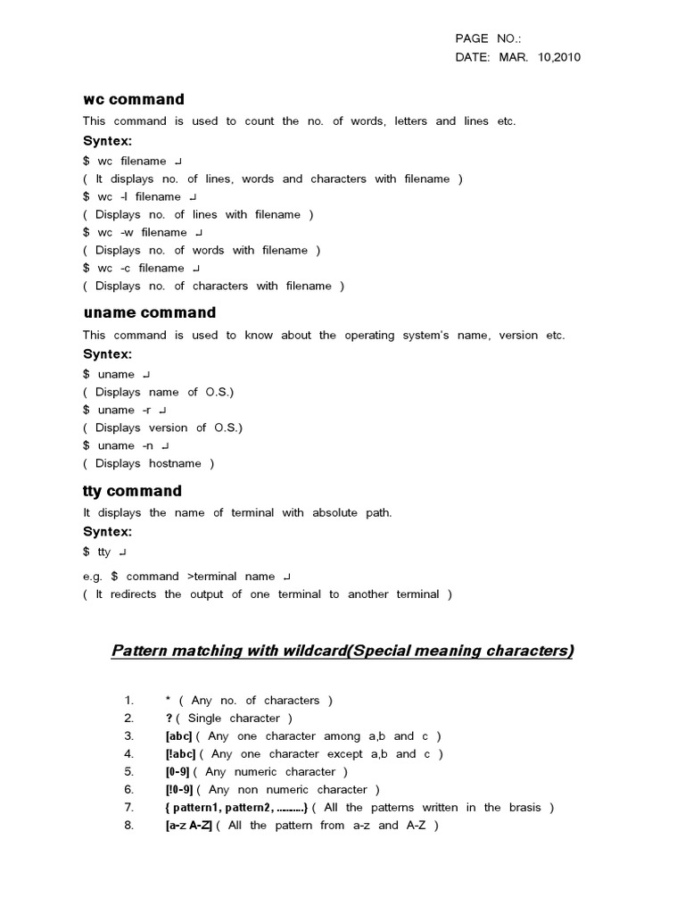 Linux Cmds | PDF | Filename | System Software