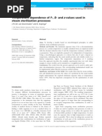 D, F and Z Value | PDF | Sterilization (Microbiology) | Temperature