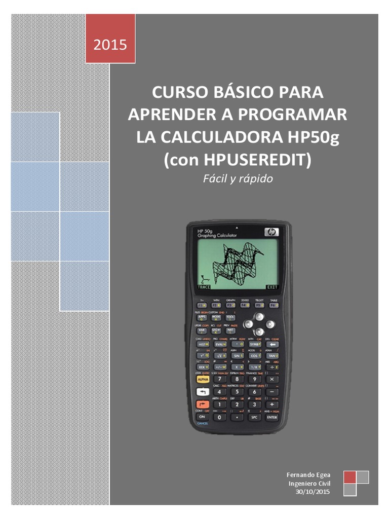 Curso Básico para Aprender A Programar La Calculadora Hp50g (EN PROCESO ...