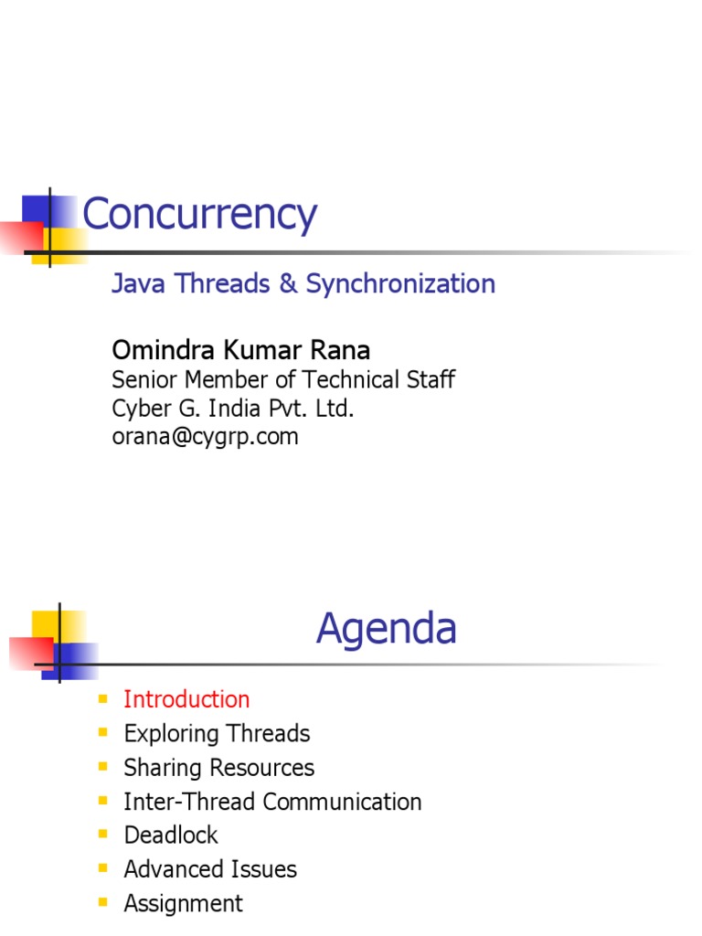 Concurrency: Java Threads & Synchronization | PDF | Process (Computing) | Computer Engineering