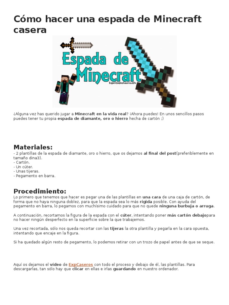 Como Hacer Una Espada En Minecraft Minecraft: ¿Cómo Crear Un Pincel