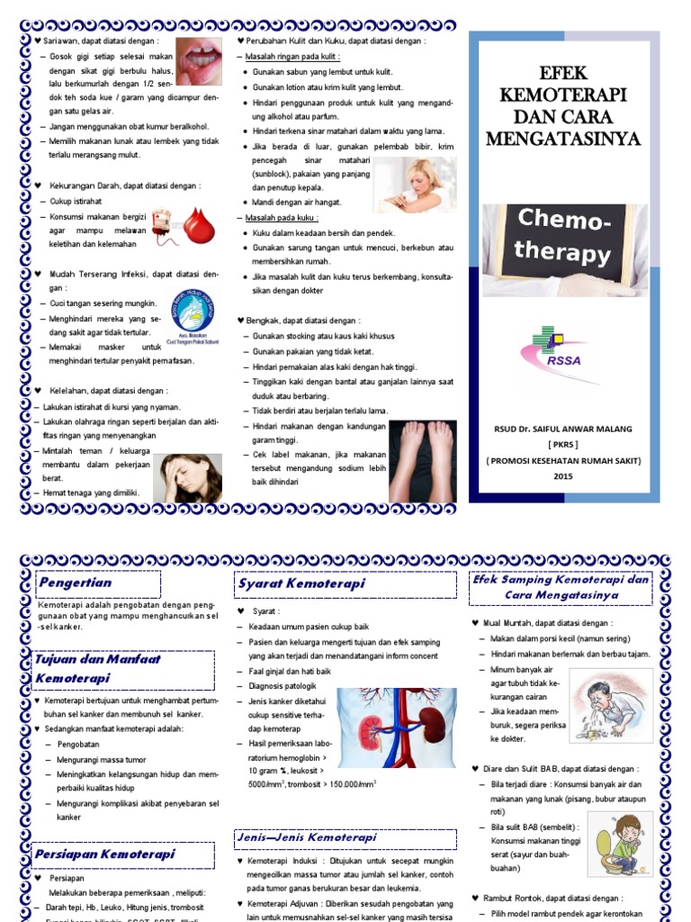 Leaflet Efek Kemoterapi PDF | PDF