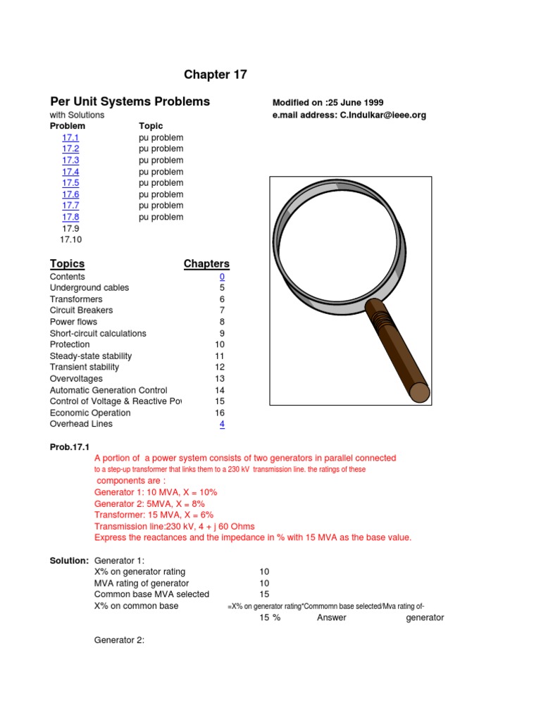 Per Unit System | Download Free PDF | Volt | Transformer